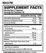 Build PM Night Time Muscle Builder & Sleep Aid – NutriOX Distribution