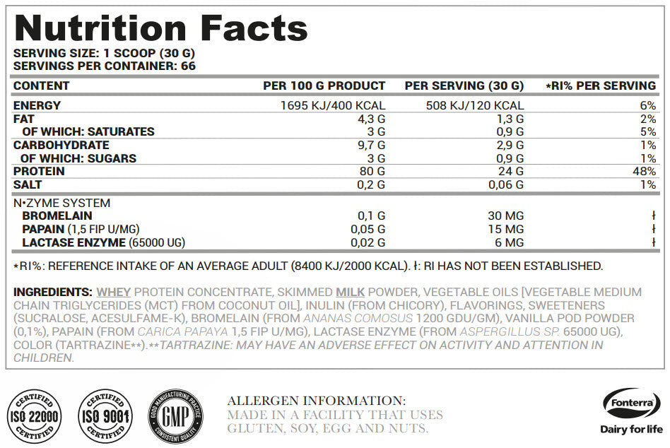 Nutriversum Whey Pro (66 servings) – NutriOX Distribution